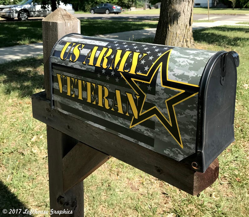U.S. Army Veteran! Mailbox Cover, Mailbox Wrap - Etsy