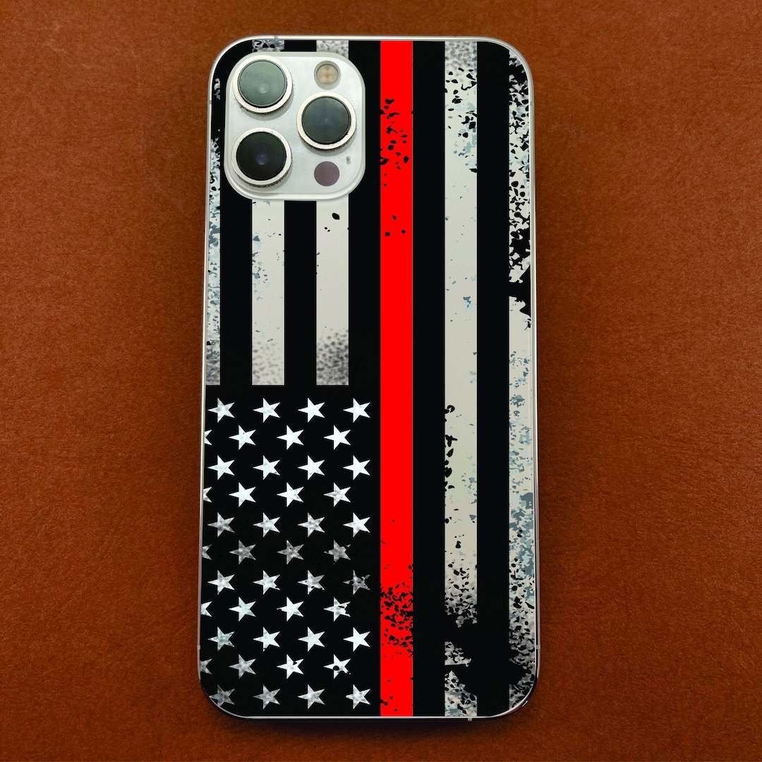 Thin Red Line iPhone 12 Pro Max Skin - Etsy
