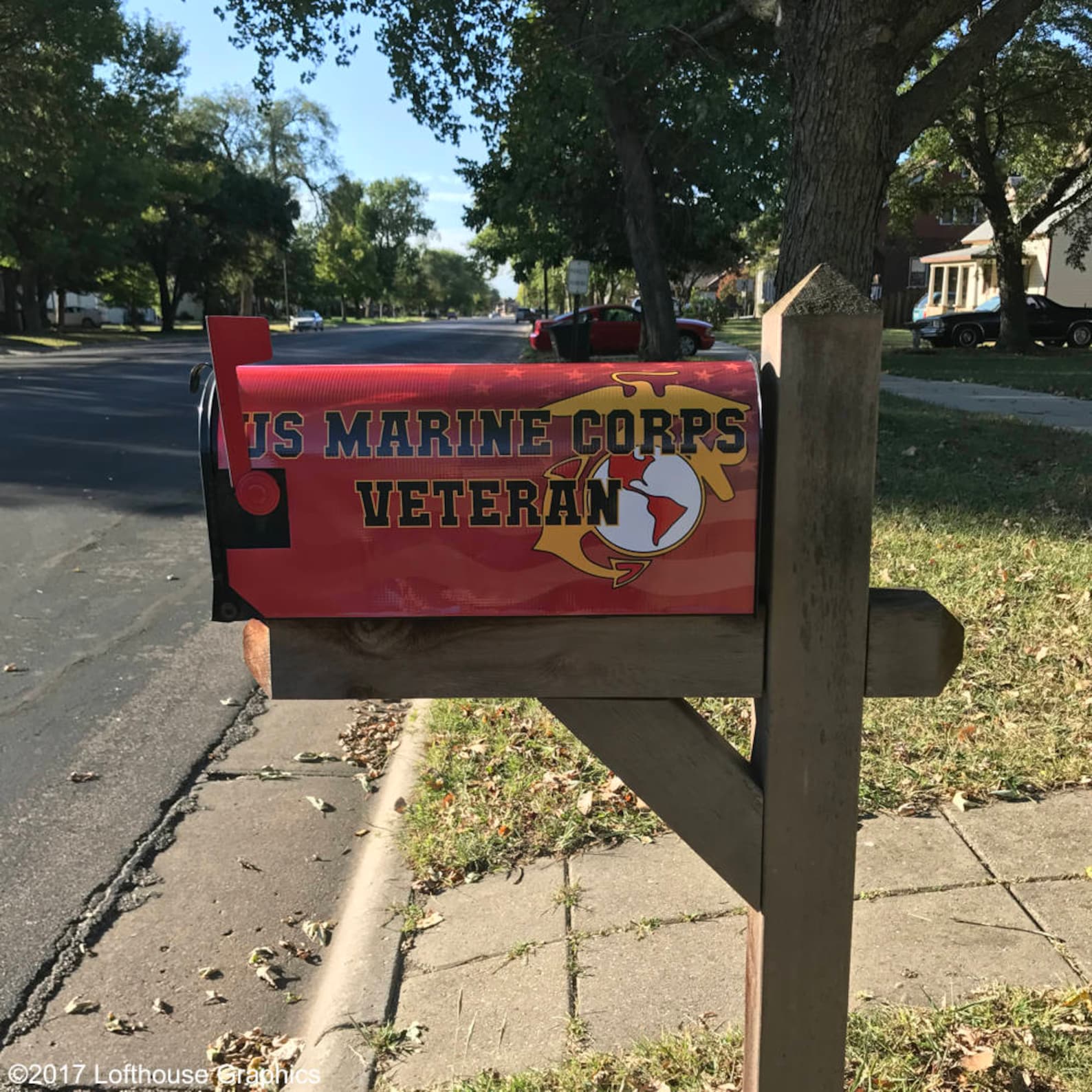 US Marine Corps Veteran Mailbox Wraps Mailbox Cover - Etsy