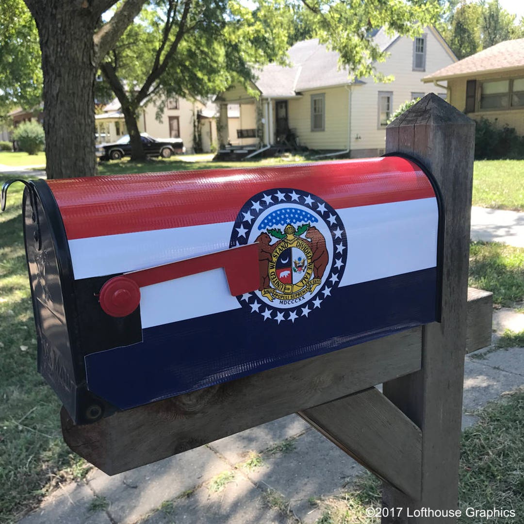Missouri State Flag, Mailbox Wrap,mailbox Cover - Etsy