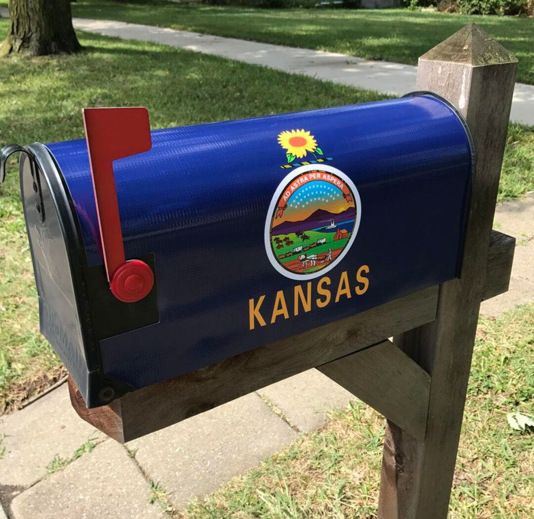Kansas Flag! Mailbox Cover, Mailbox Wrap. - Etsy