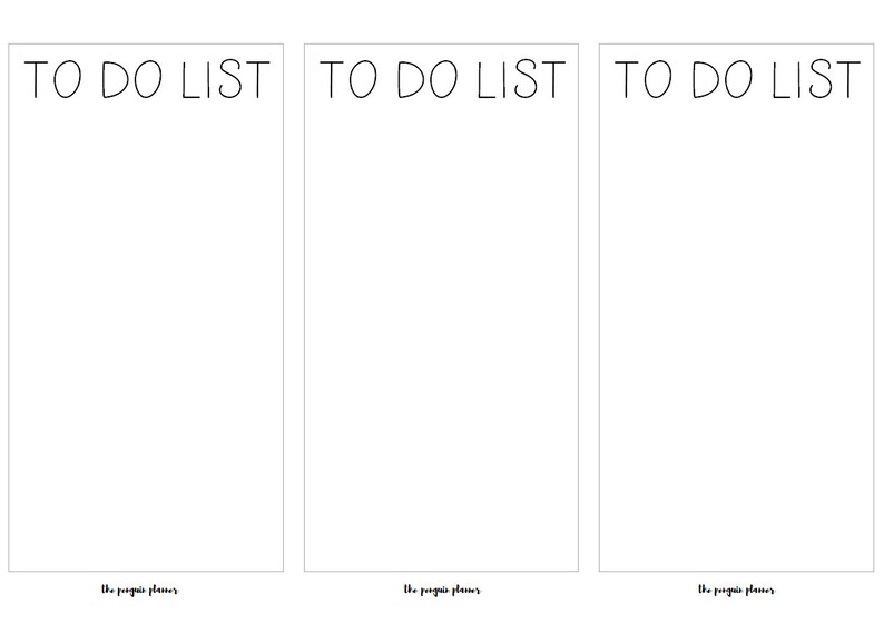 Printable to Do List Shopping List and Note Paper Combo - Etsy