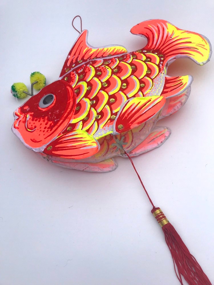 Fish Lantern Decoration Party Celebration Home Decor Hand Painted ...