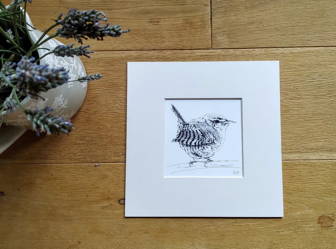 Wren Print Wren Picture Wren Art Wren Gift Bird Wall Art - Etsy