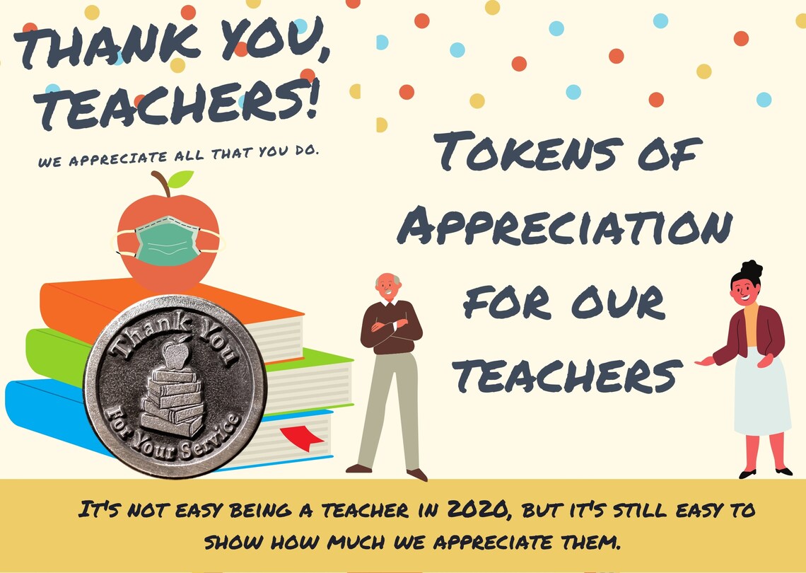 Teachers Tokens of Appreciation | Etsy