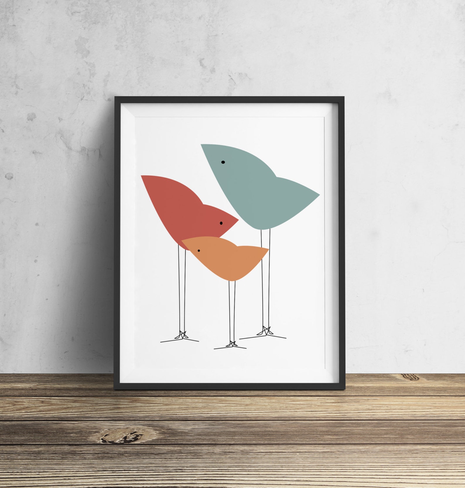 Three Little Birds - DOWNLOADABLE Instant Download Print - Original ...