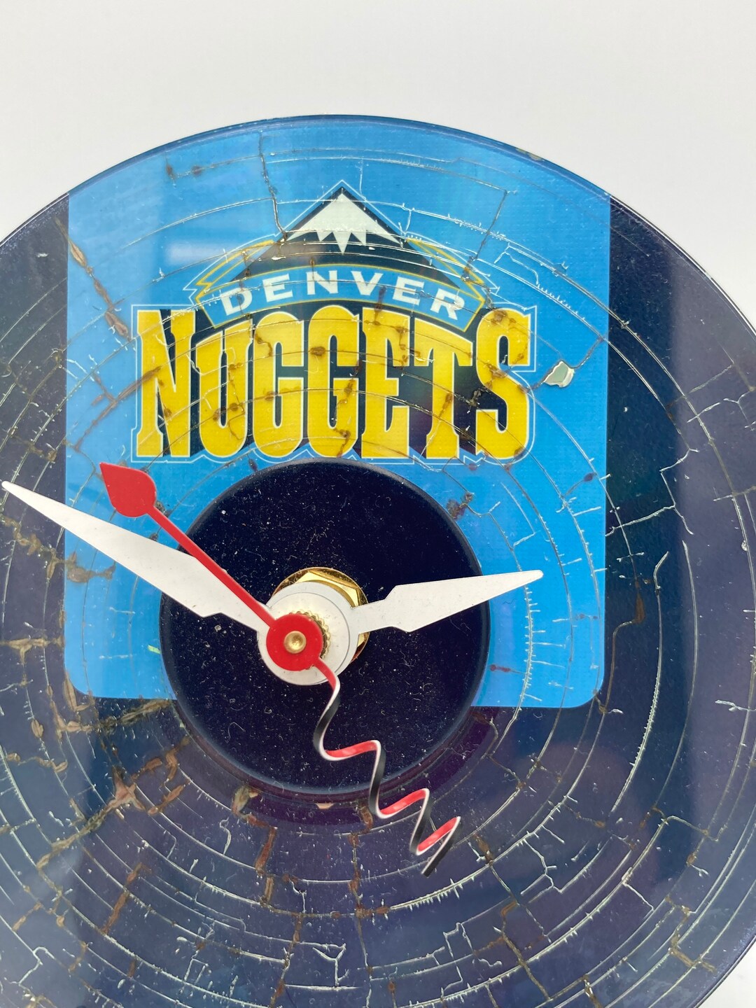 Denver Nuggets, Broncos or CO Rockies Upcycled Playing Card Clocks-free ...