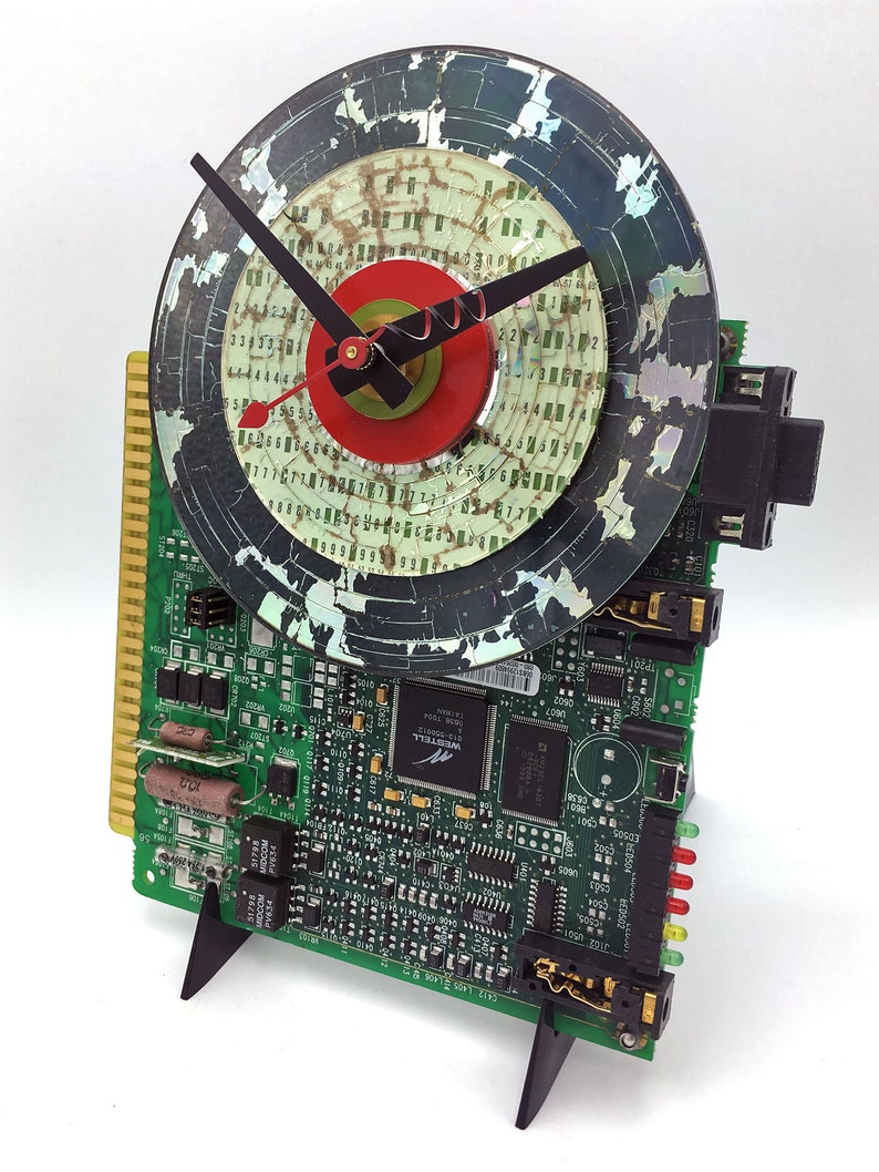 Vintage Punch Card Computer Clock: Upcycled Tech Art - Etsy