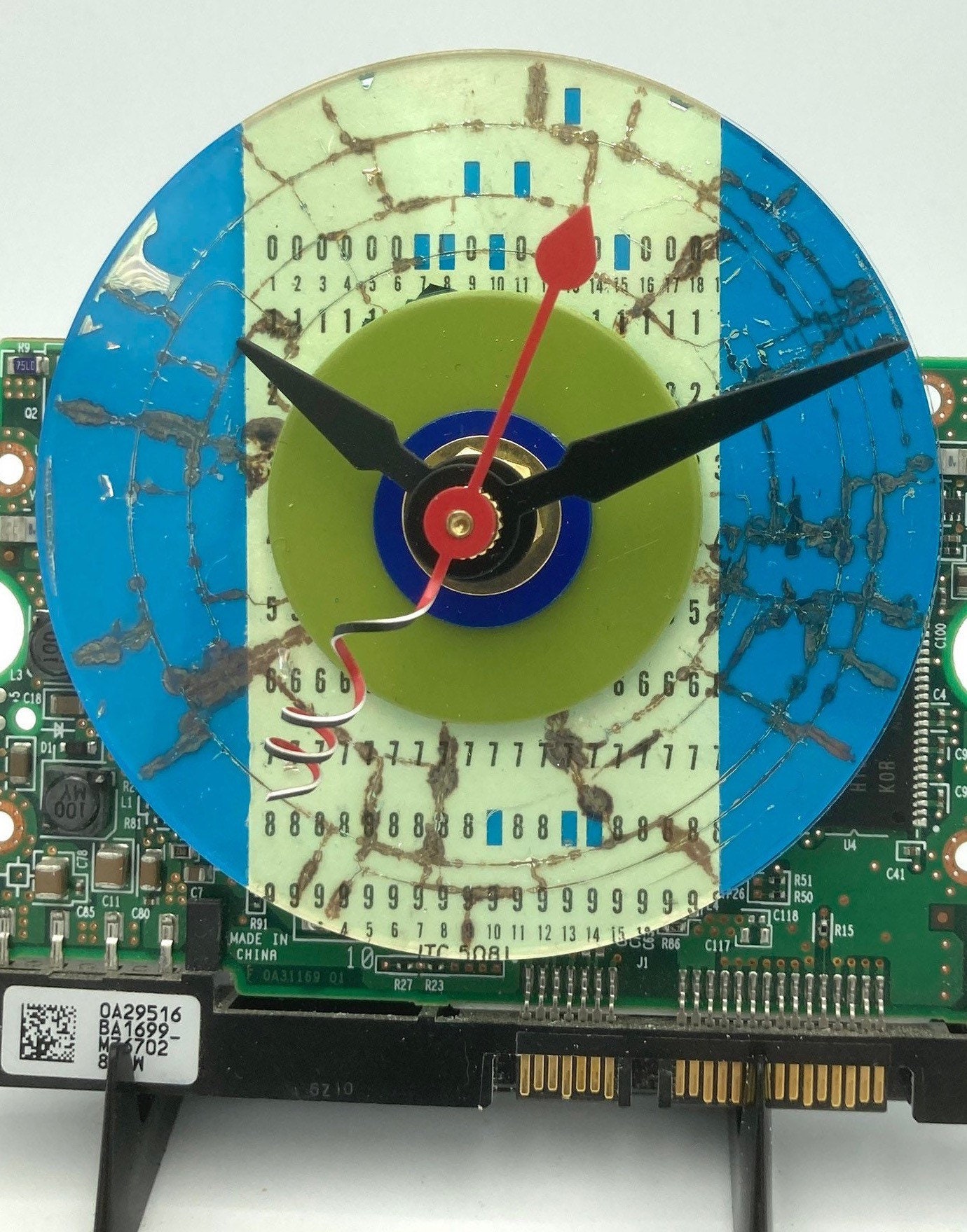 Vintage Punched Computer Punch Card Strip on Turquoise CD on - Etsy