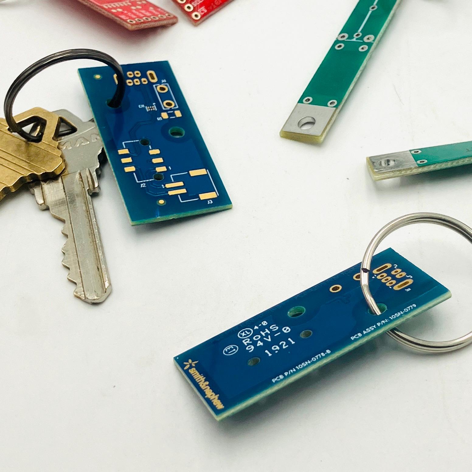 Upcycled Circuit Board Keyring Set: Two Mini Tech Keychains - Etsy