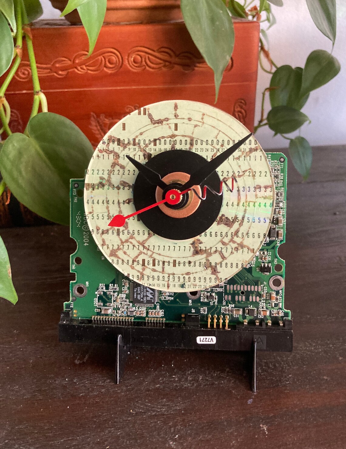 Vintage Punched Computer Punch Card on Mini CD on Circuit | Etsy