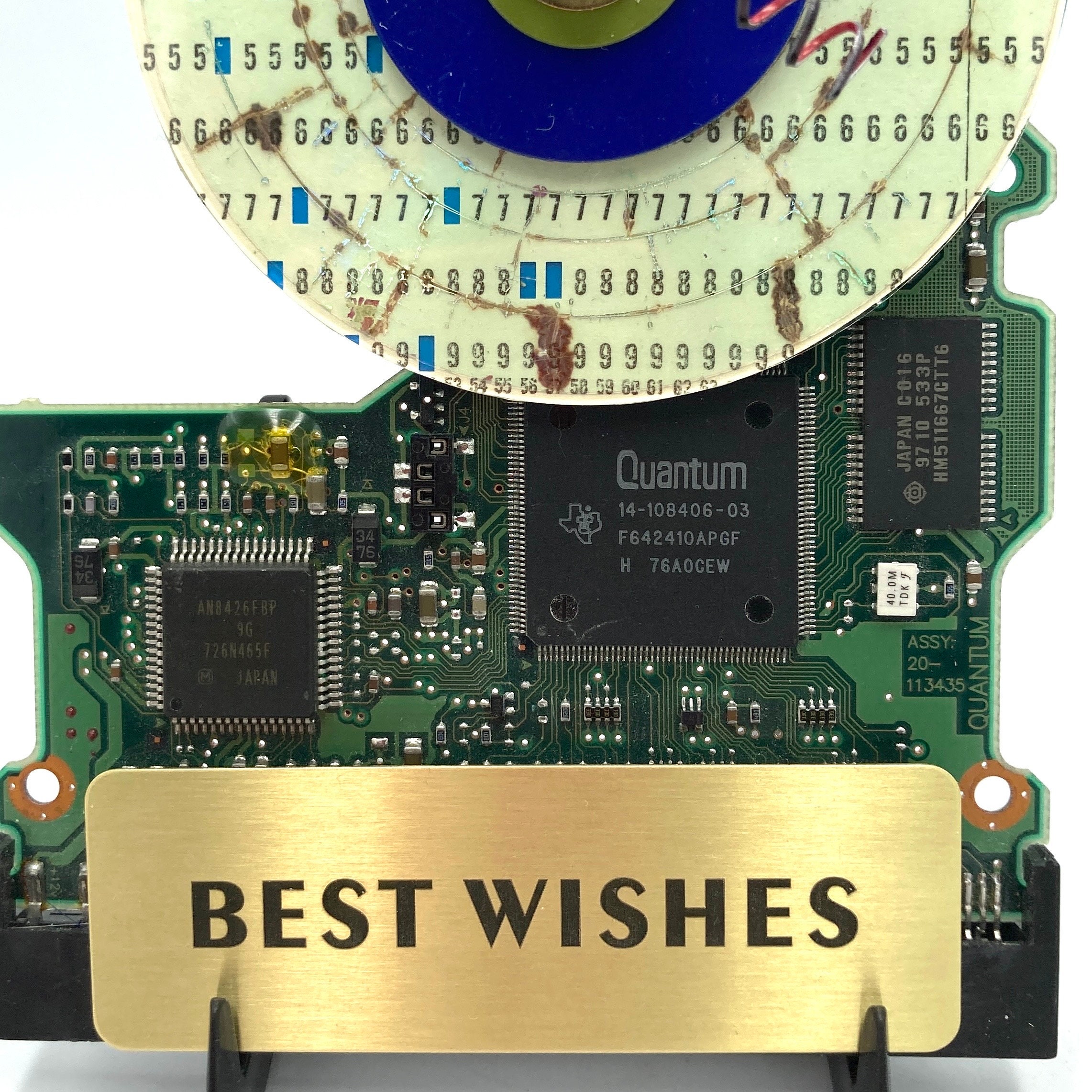 Upcycled Computer Circuit Board Clock: Techie Desk Decor - Etsy