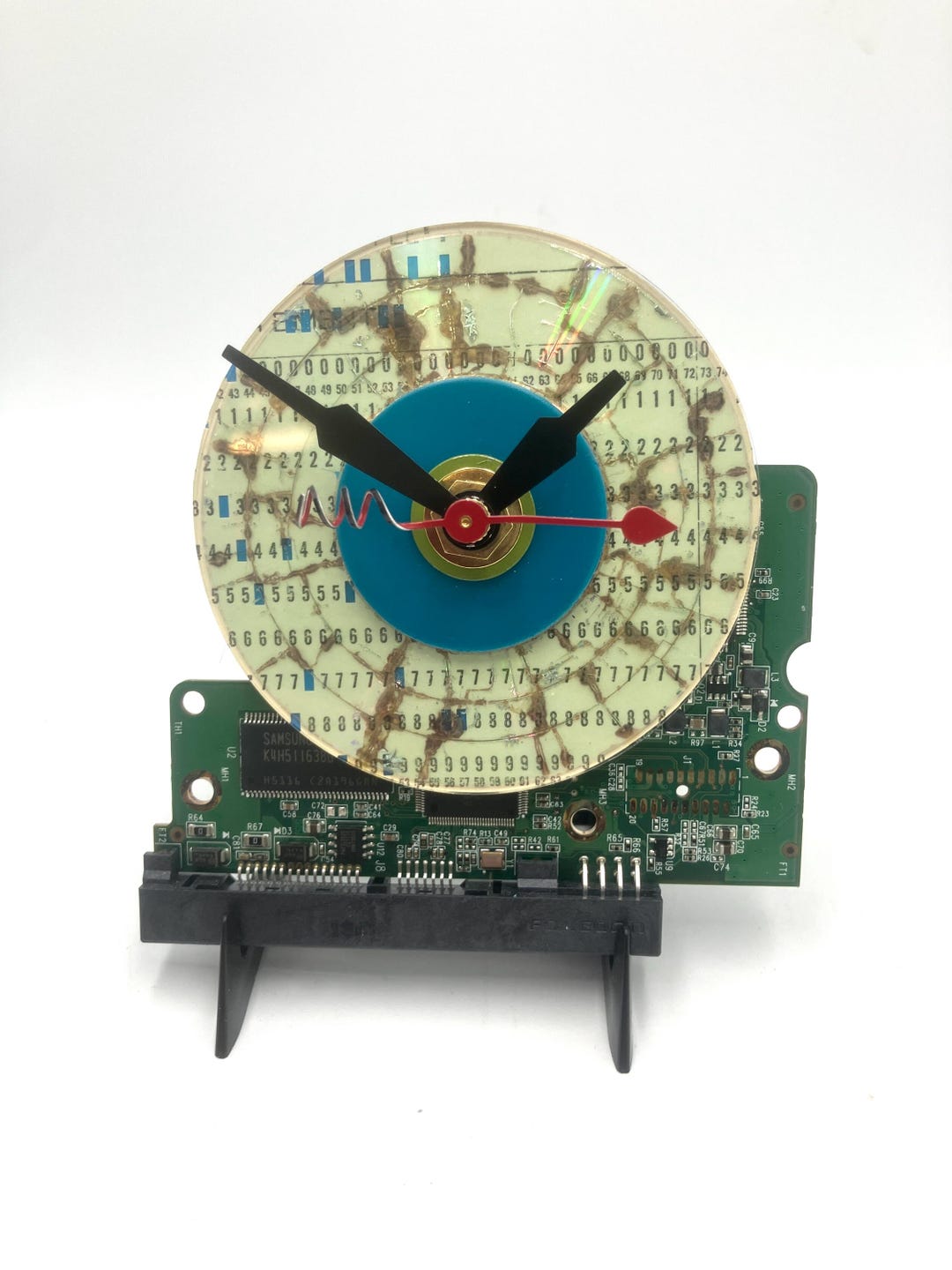 Vintage Computer Punch Card Clock: Upcycled Circuit Board Tech Gift - Etsy