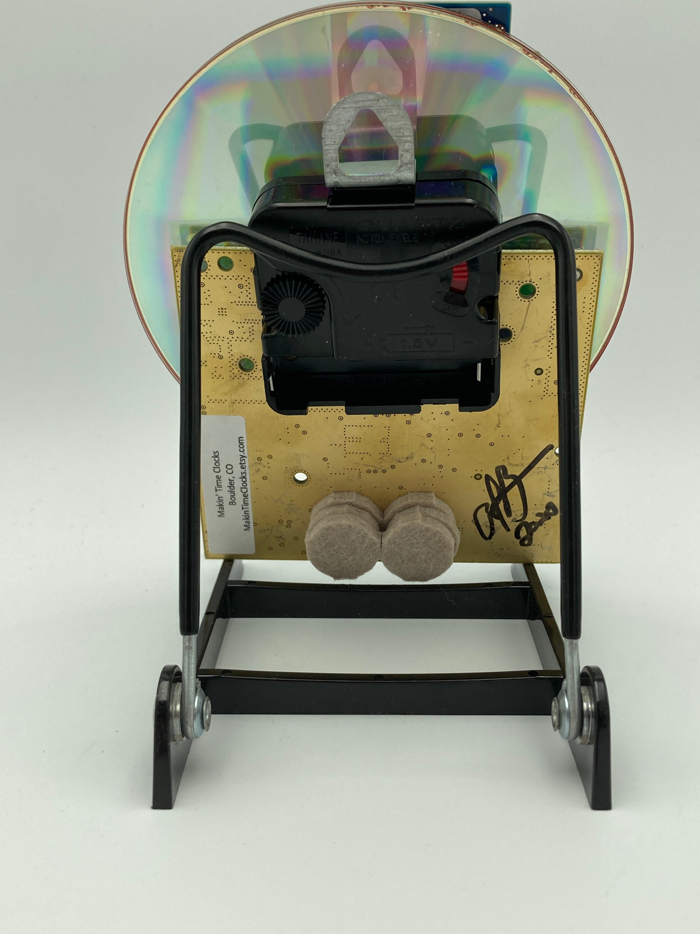 Clock Green Laptop Circuit Board on CD Over Circuit Board | Etsy