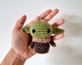 Grogu/baby Yoda/baby Alien Inspired Keychain Gift for Dad, Star Wars ...