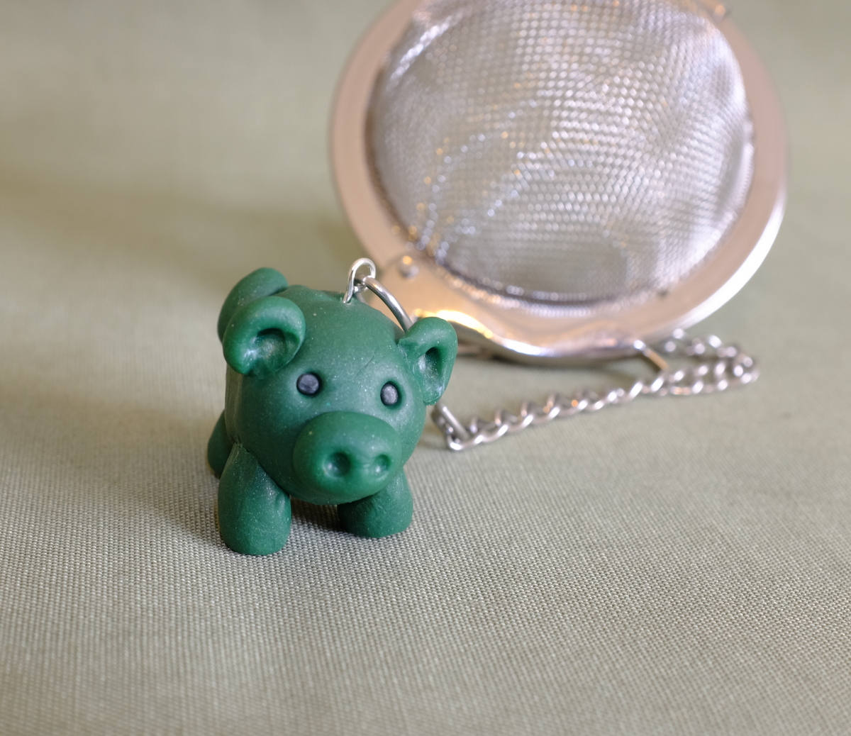 Pig Tea Infuser, Pig Mesh Ball, Pig Tea Maker, Handmade Pig Charms ...
