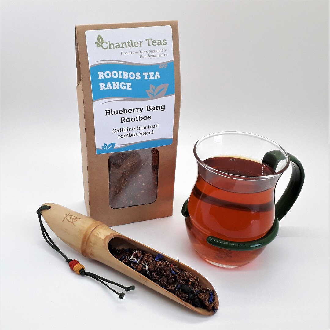 Blueberry Bang Rooibos Tea: Fruit Herbal Blend (80g Retail Box) - Etsy