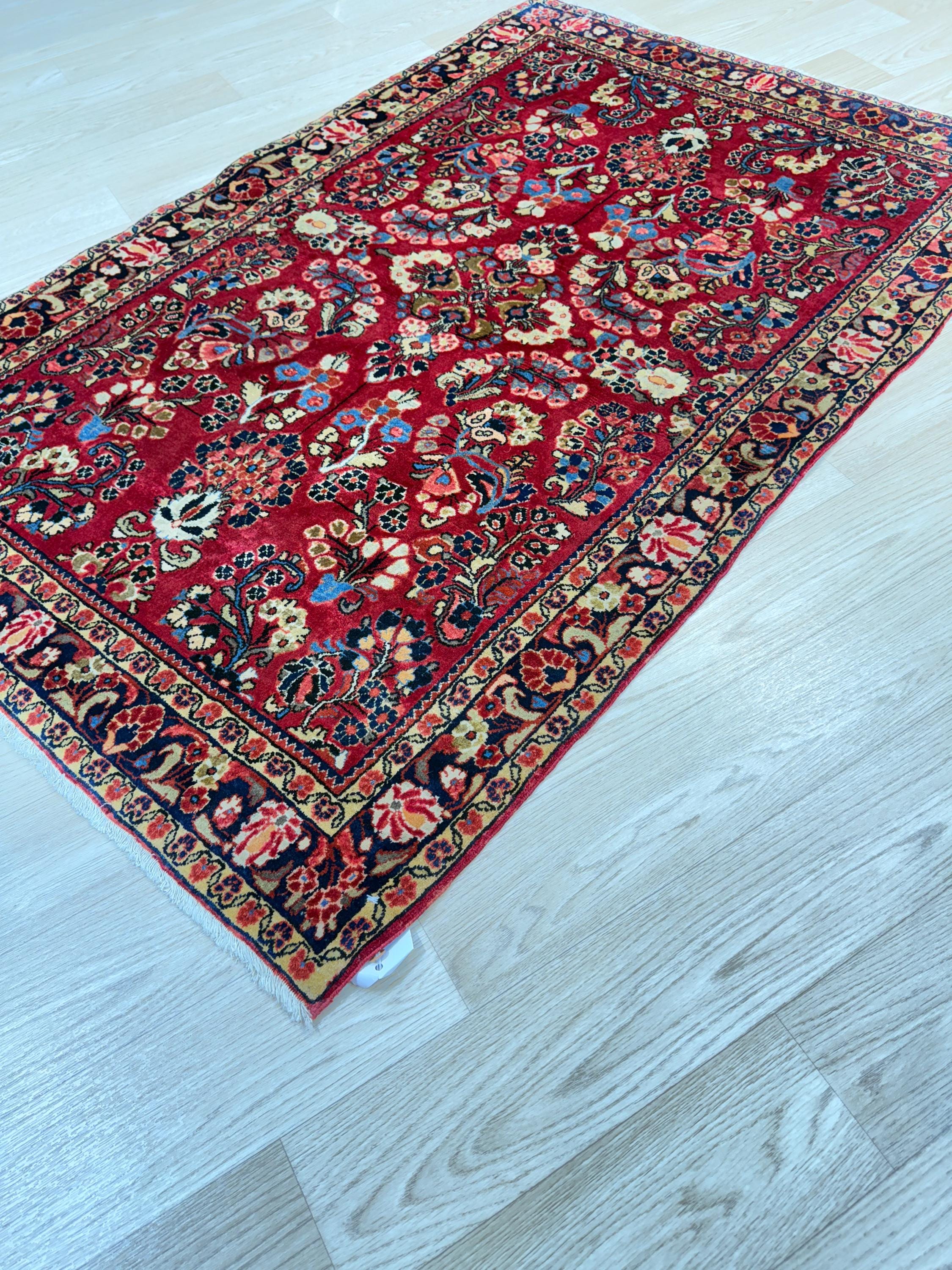 Antique Sarouk Rug - Etsy