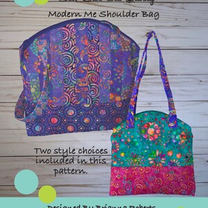 PDF Sewing Pattern Shoulder Bag, PDF Sewing Pattern, Modern Me Shoulder ...