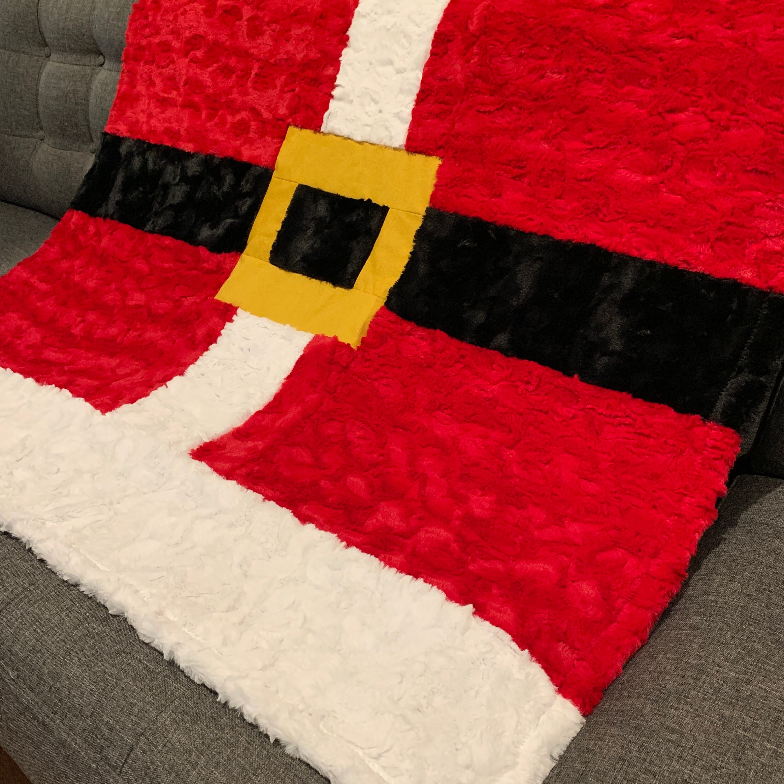PDF Sewing Pattern, Santa's Suit Blanket or Quilt Digital Pattern ...