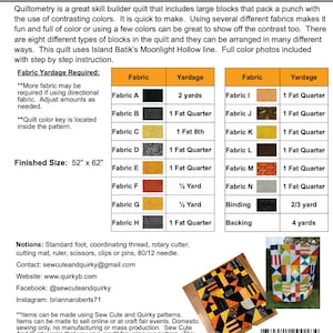 PDF Sewing Pattern, Quiltometry Beginner Quilt, Easy Quilt Digital ...