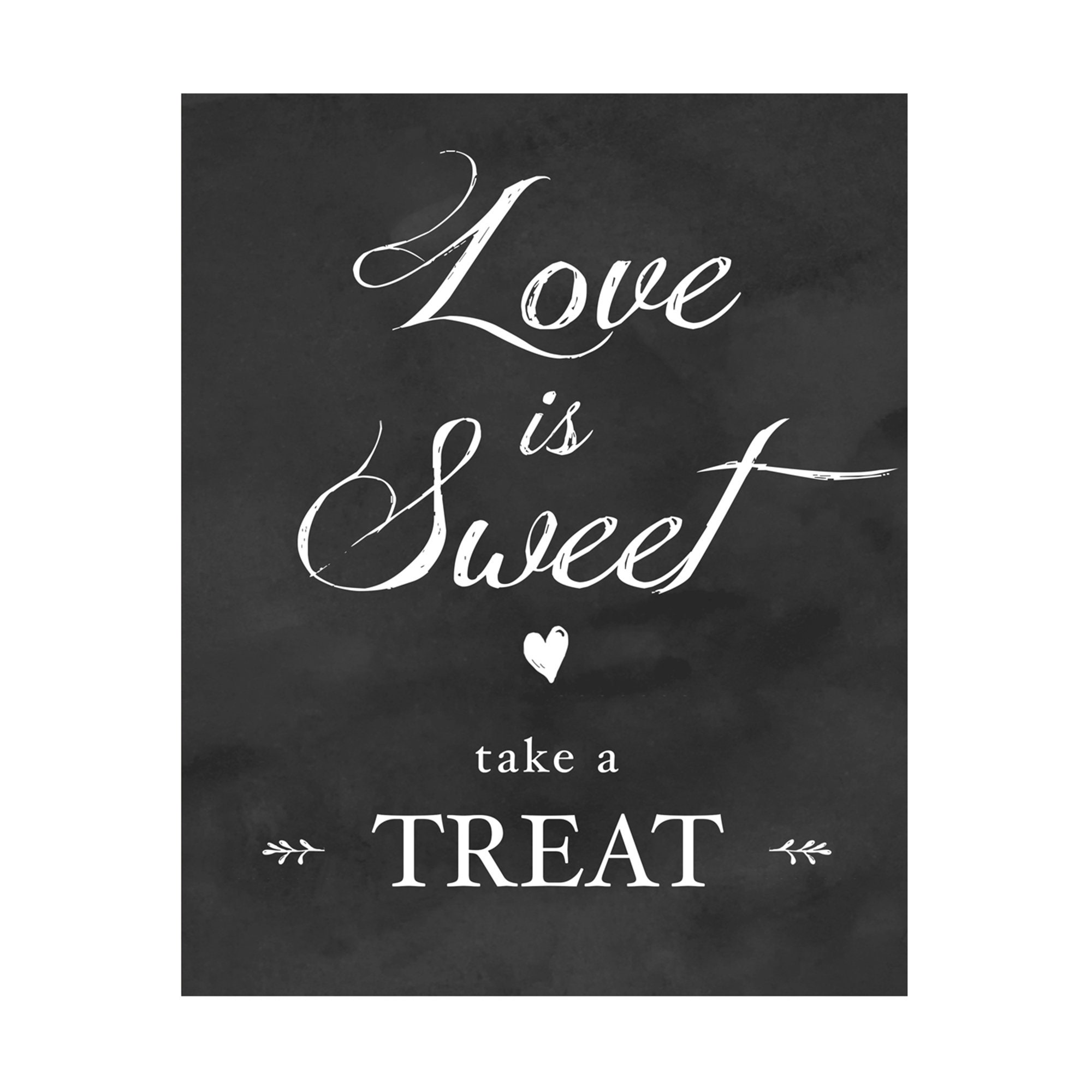 Favor Sign for Weddings Love is Sweet Take a Treat - Etsy
