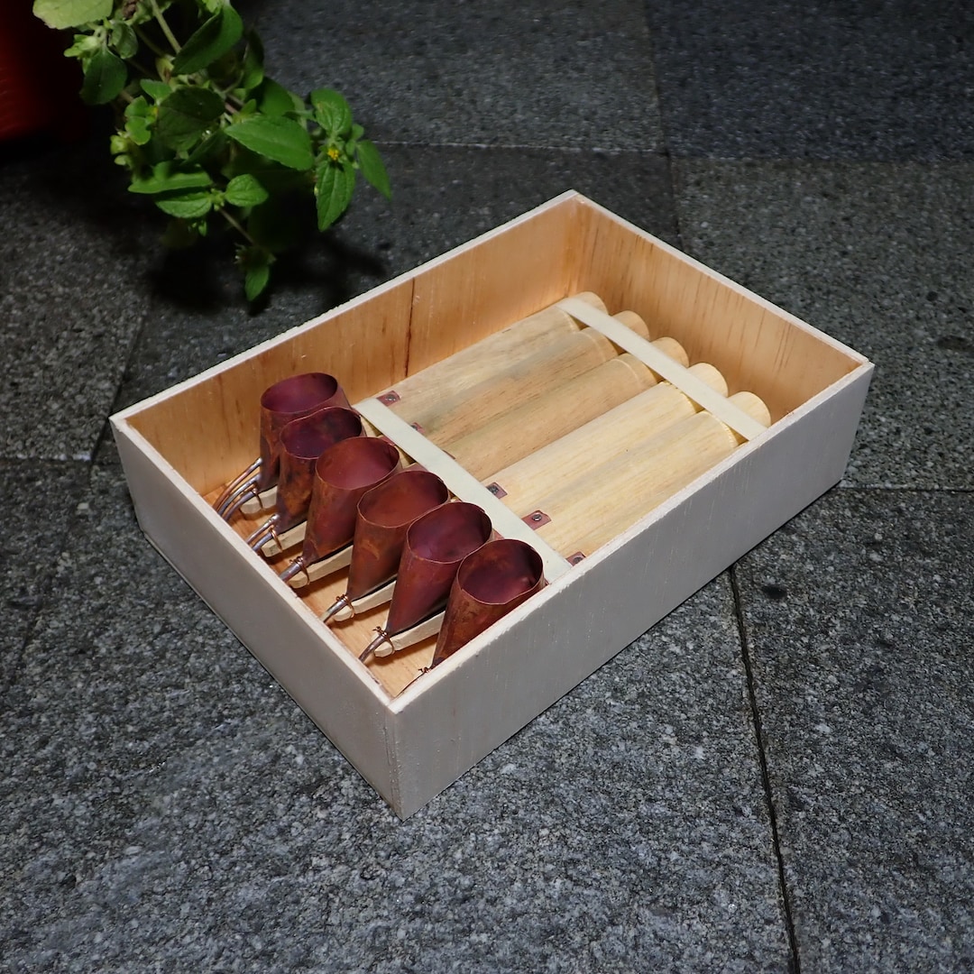 Batik Copper Tjanting Drawing Tool, Set of 6, Plywood Packaging Box ...
