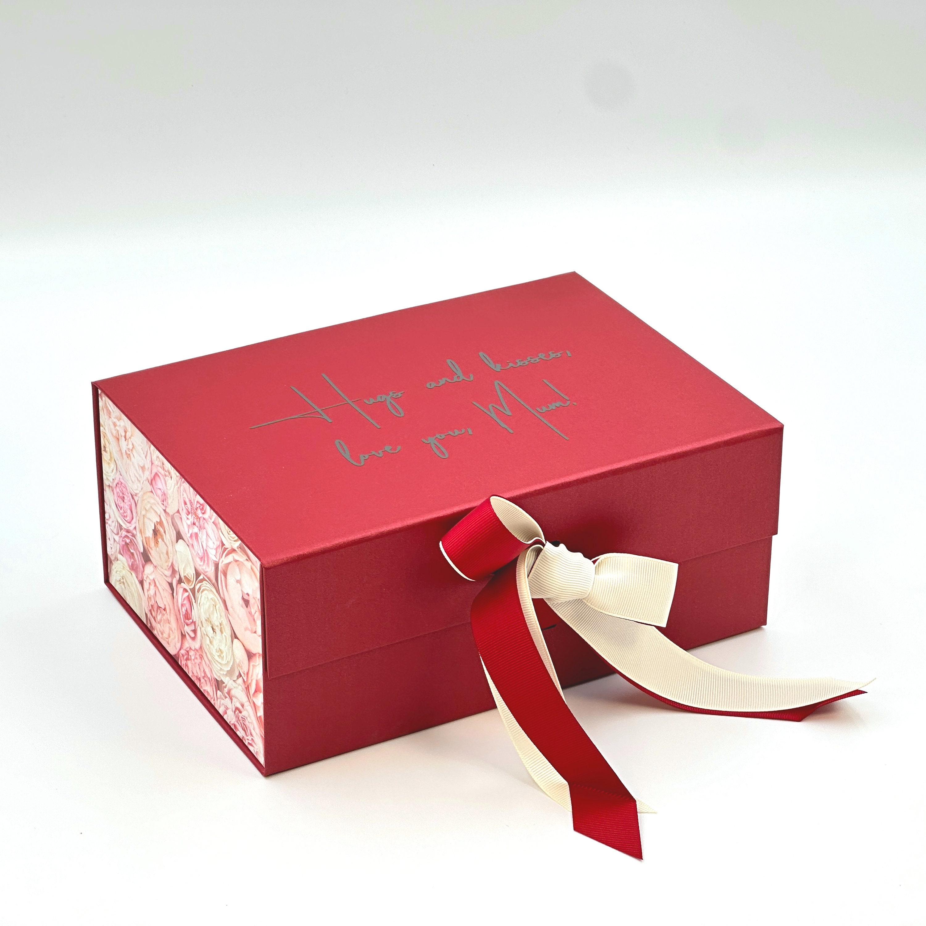 Personalized Floral Gift Box With Lid - Magnetic Closure - Etsy