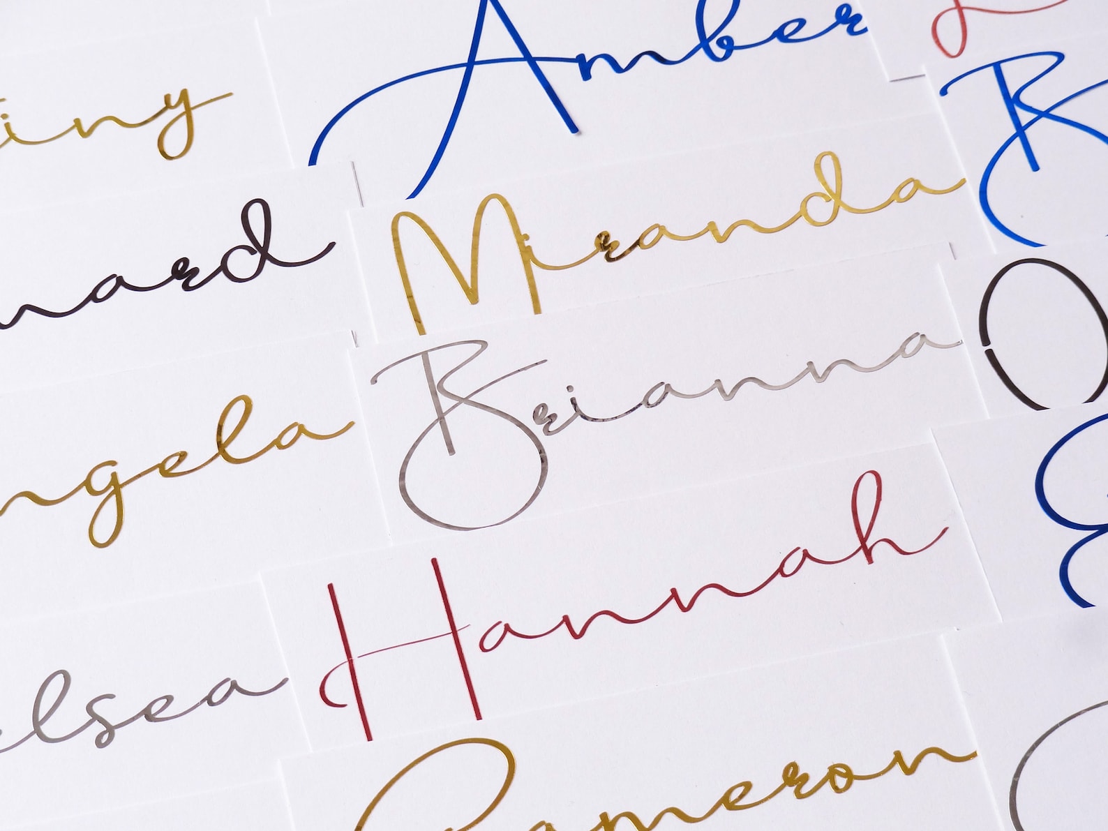 Handwritten Calligraphy Custom Vinyl Sticker Name Decal - Etsy