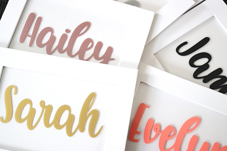 Glass Custom Vinyl Stickers Personalised Decal Name Tags - Etsy