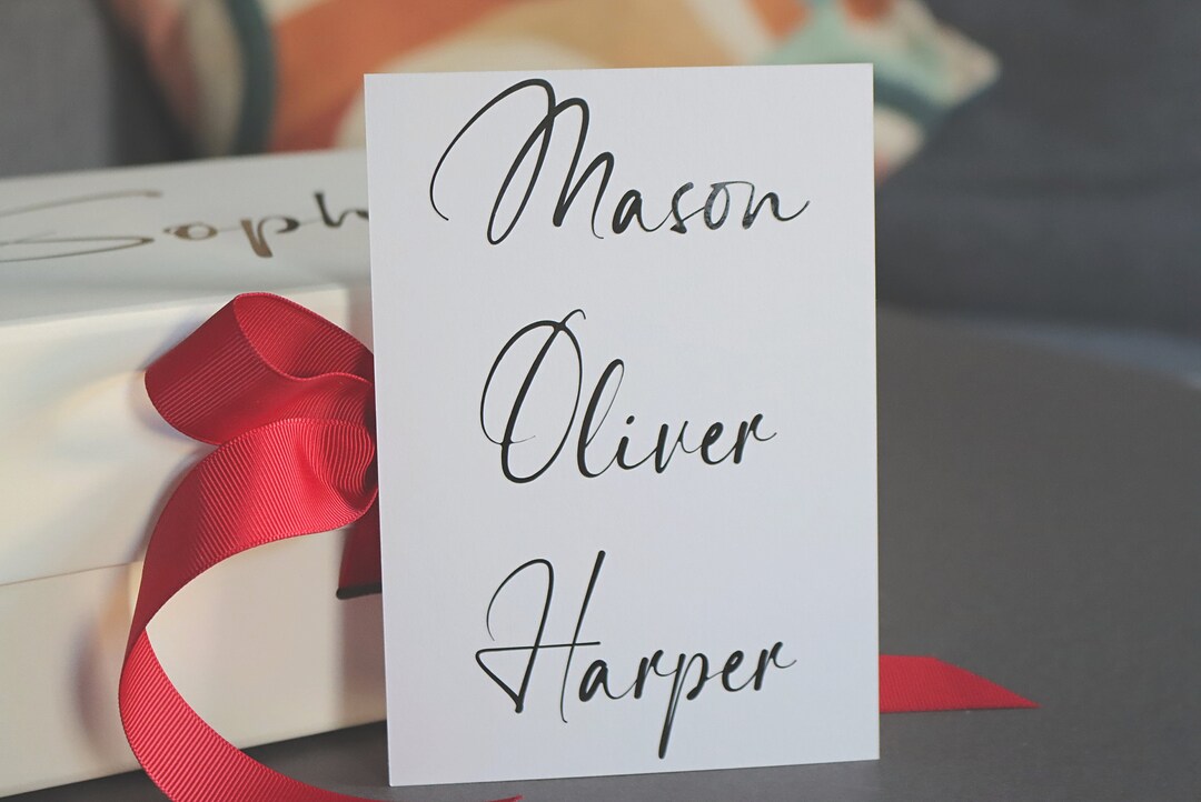 Handwritten Vinyl Lettering, Calligraphy Names, Personalised Decal ...
