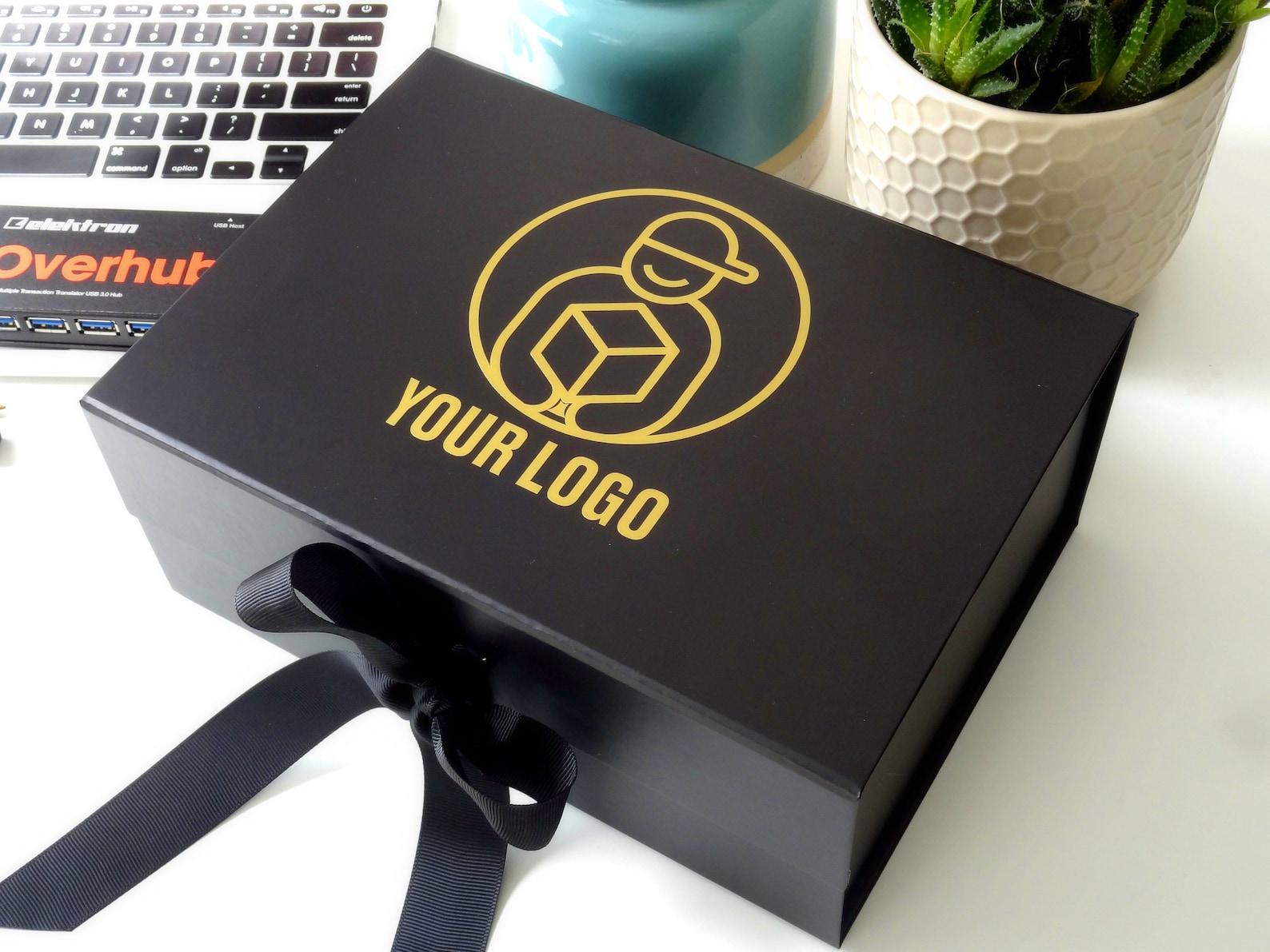 Custom Logo Gift Box: Personalized Business Packaging - Etsy