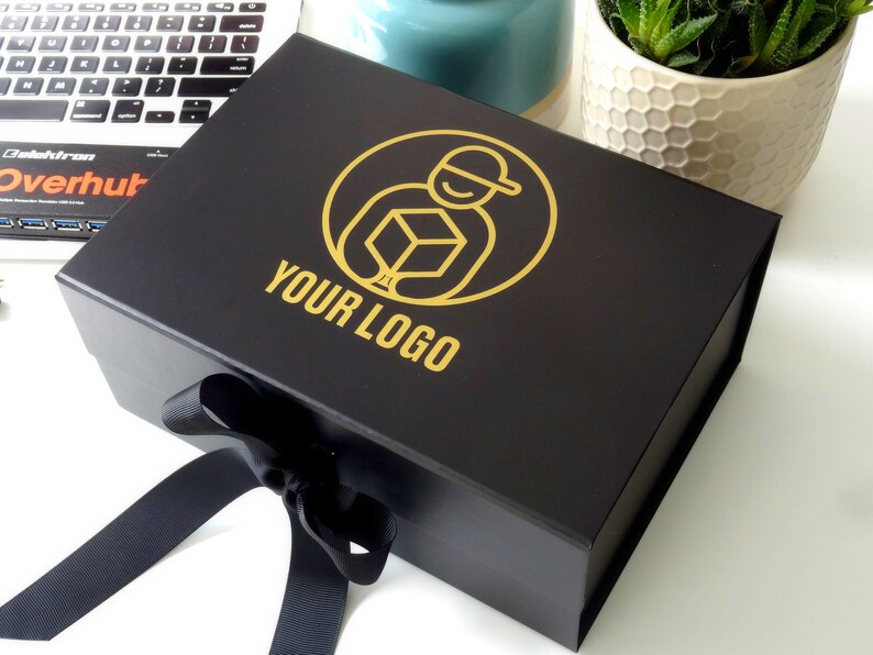 Custom Logo Gift Box: Personalized Business Packaging - Etsy UK