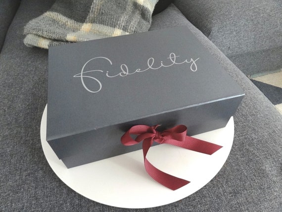 Box With Ribbon Gift Idea Personalised Present for Her | Etsy
