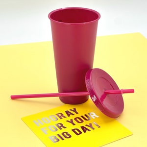 Cold Cup With Straw, Personalised Party Favours, Named Cups, Birthday ...