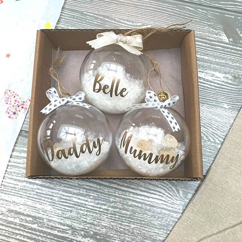 Vinyl Stickers for Baubles & Ornaments - DIY Name Decals - Christmas ...