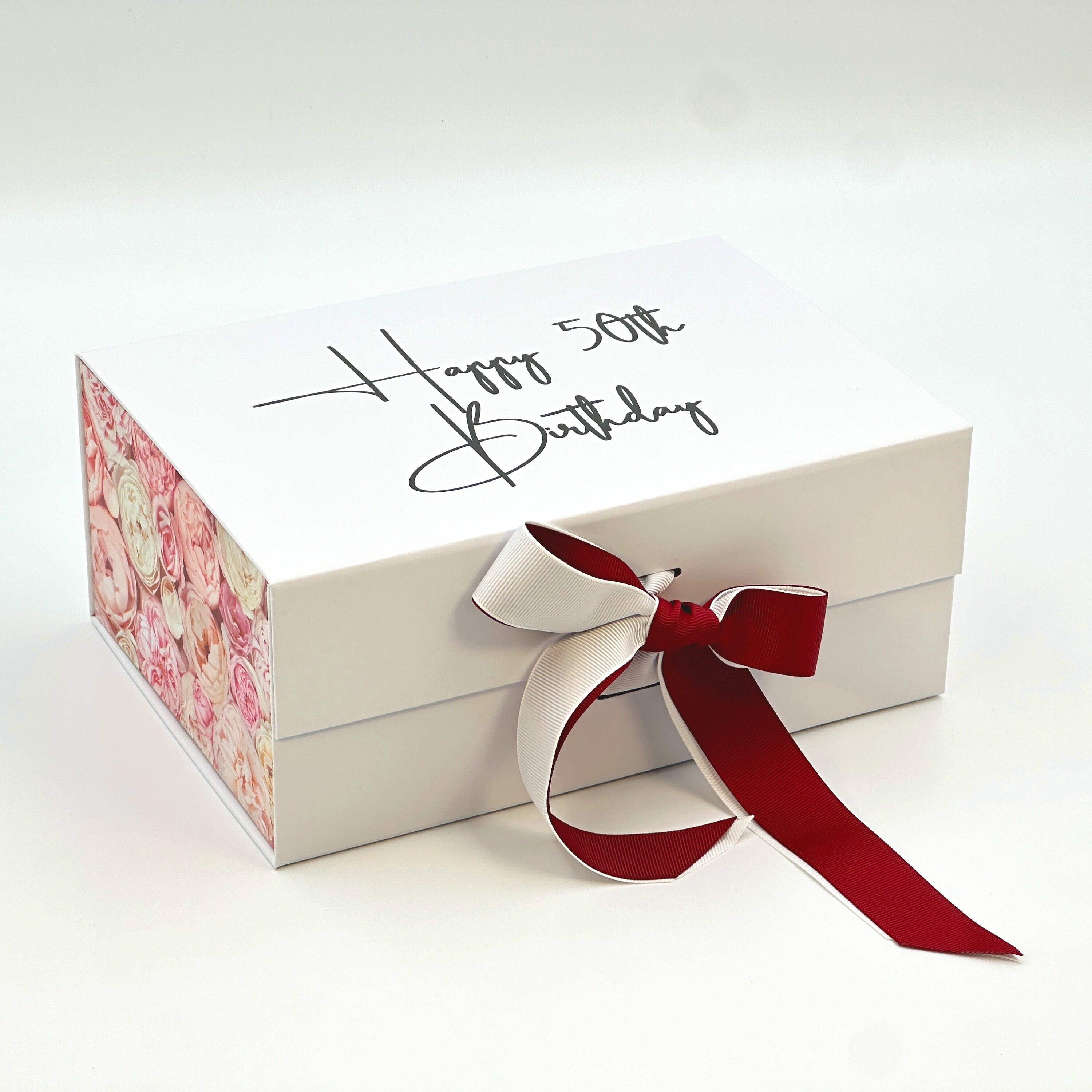 Personalized Floral Gift Box With Lid - Magnetic Closure - Etsy