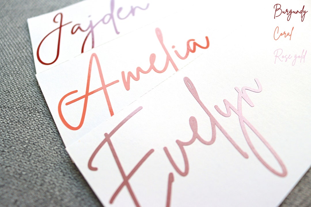 Custom Vinyl Sticker, Make Your Own, Handwritten Calligraphy ...