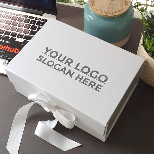 Gift Box for Business Logo Gift Box Gift Box With Lid | Etsy