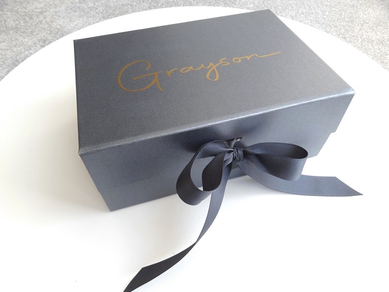 Gift Box With Lid Personalised Gift Presentation Box | Etsy