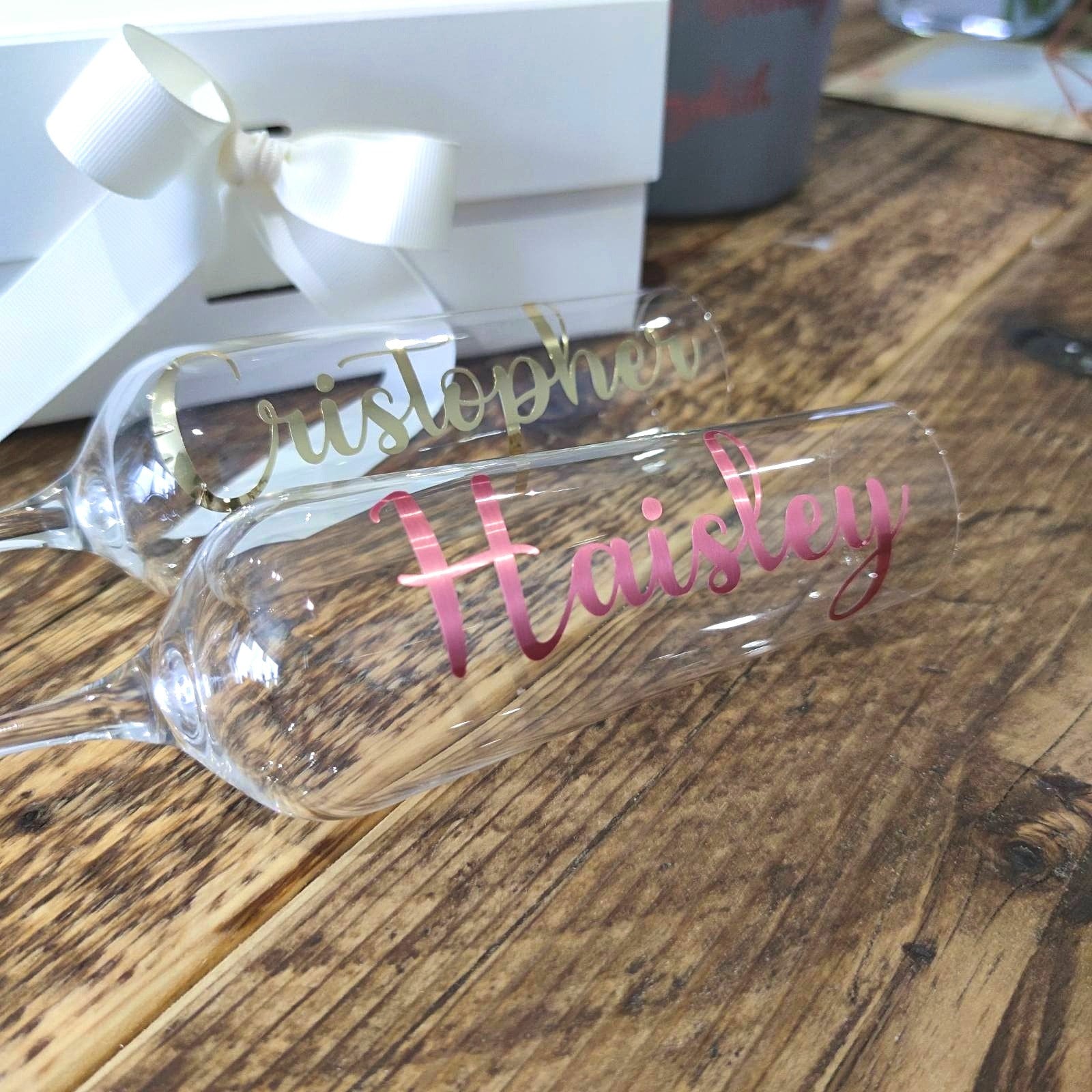 Gift Stickers Name Decals Vinyl Letters Handwritten Date - Etsy UK