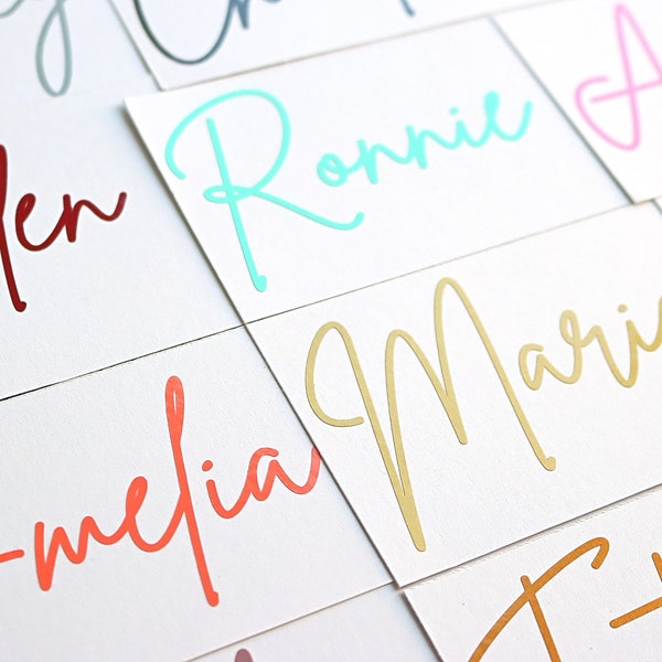 Vinyl Name Decals - Etsy UK