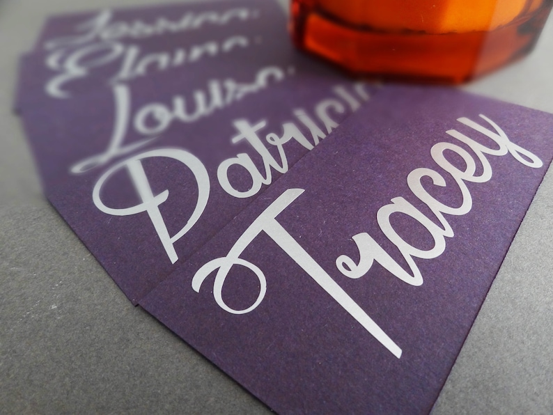 Vinyl Decal Name Stickers Table Names Custom Decor Wedding - Etsy
