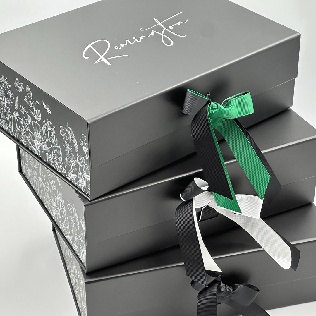 Magnetic Closure Gift Box Personalised - Custom Name Memory Box - Etsy