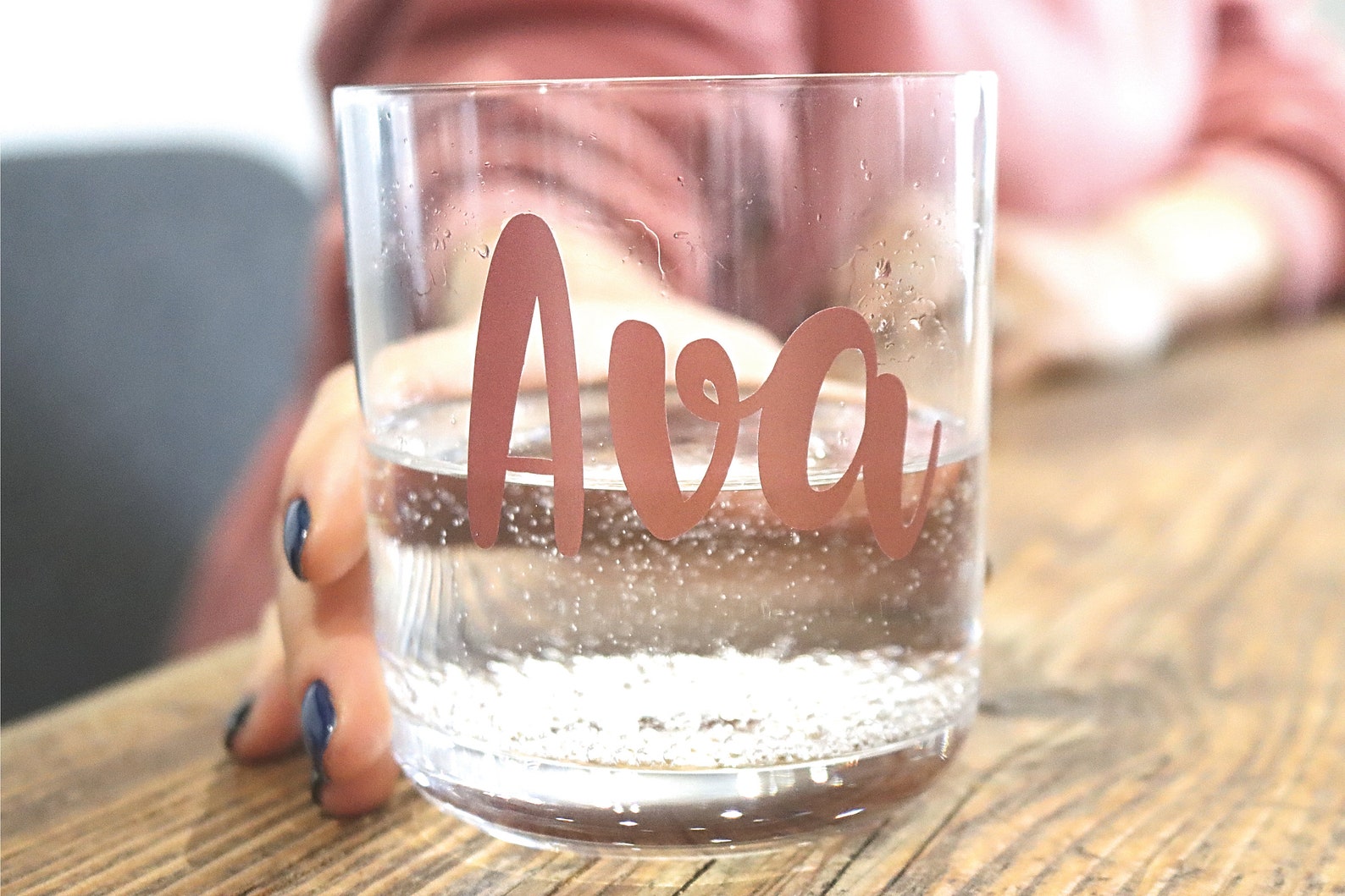 Glass Custom Vinyl Stickers Personalised Decal Name Tags - Etsy