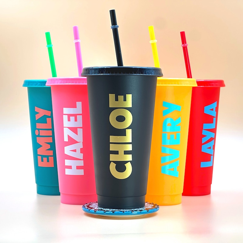 Personalized Name Cups - Etsy