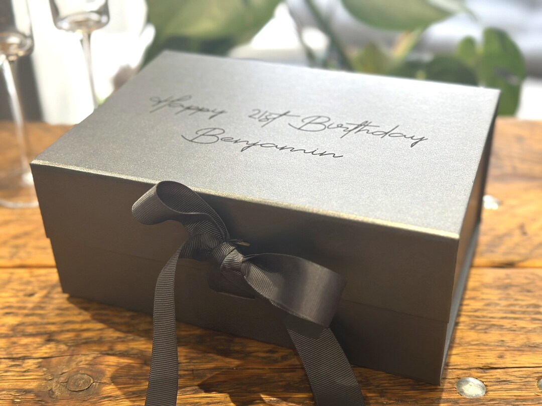 Personalised Birthday Gift Box, Name Gift Box, Custom Birthday Present ...