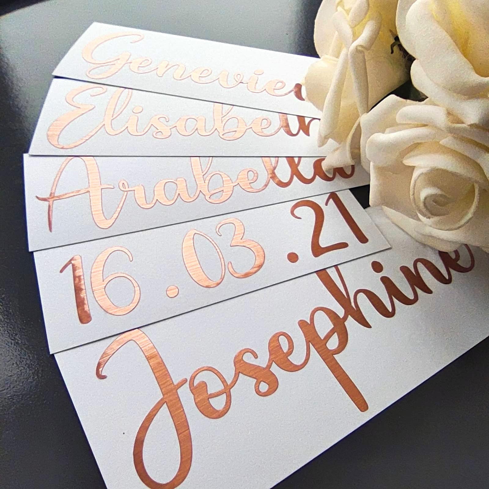 Gift Stickers Name Decals Vinyl Letters Handwritten Date - Etsy UK