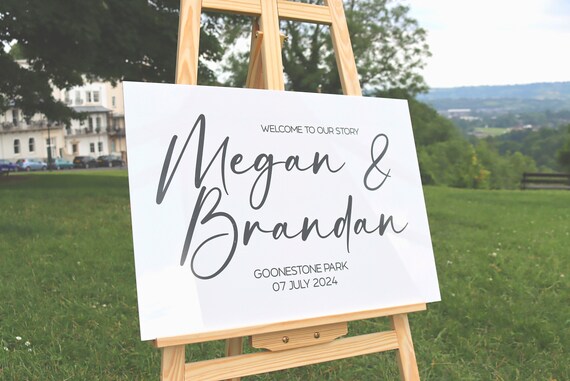 Wedding Welcome Sign Handwritten Vinyl Decal Scripture Sign - Etsy