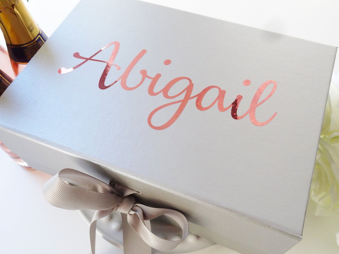 Personalised Vinyl Name Stickers, Gift Box Decor, Custom Glass Decals ...